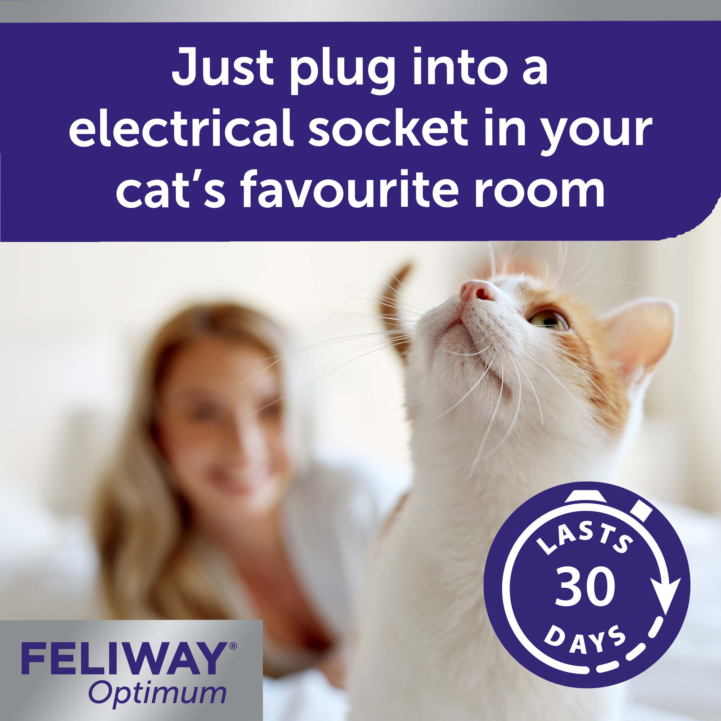 FELIWAY Optimum Refill | Calming Cat Pheromone Diffuser